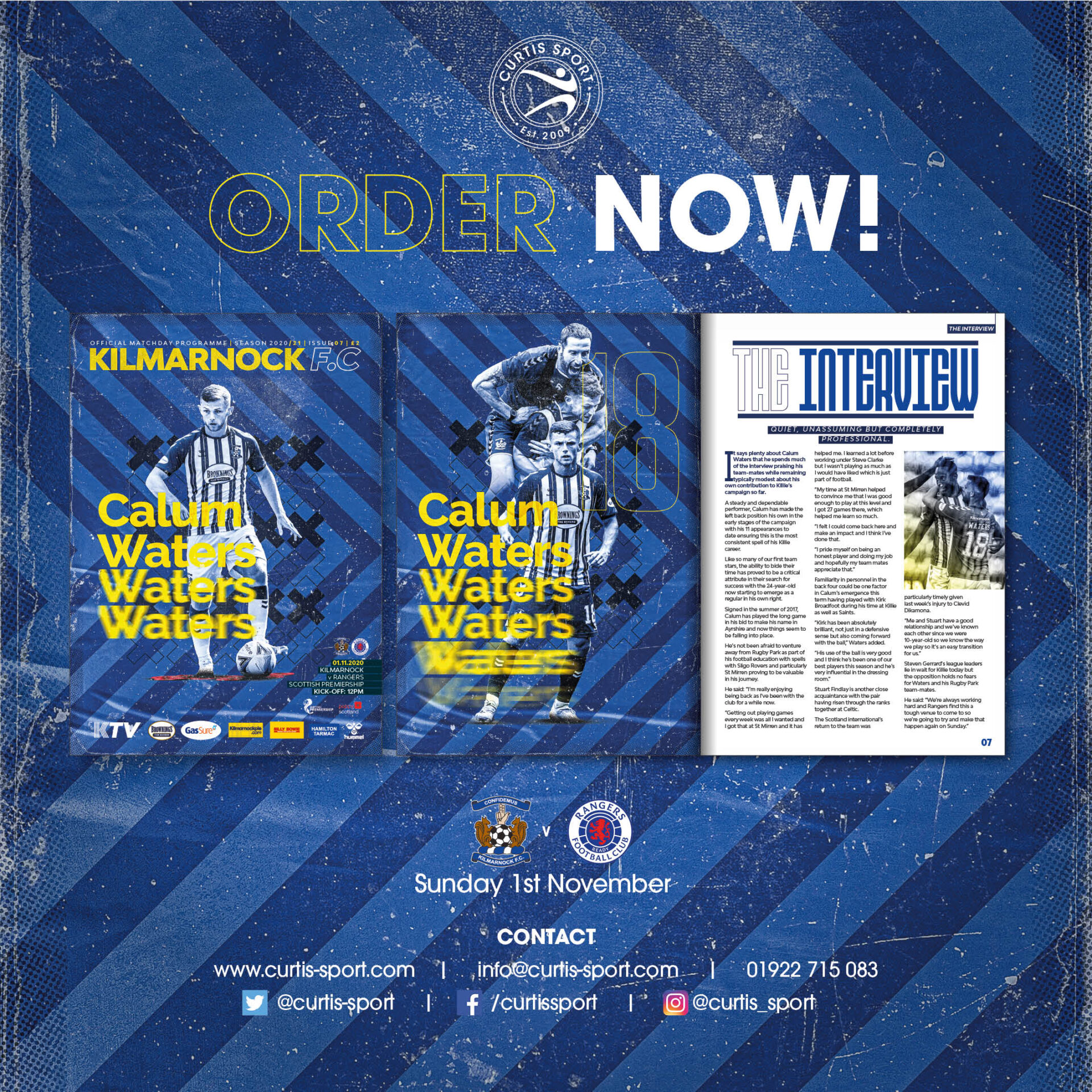 Buy your Killie v Rangers programme - Kilmarnock FC