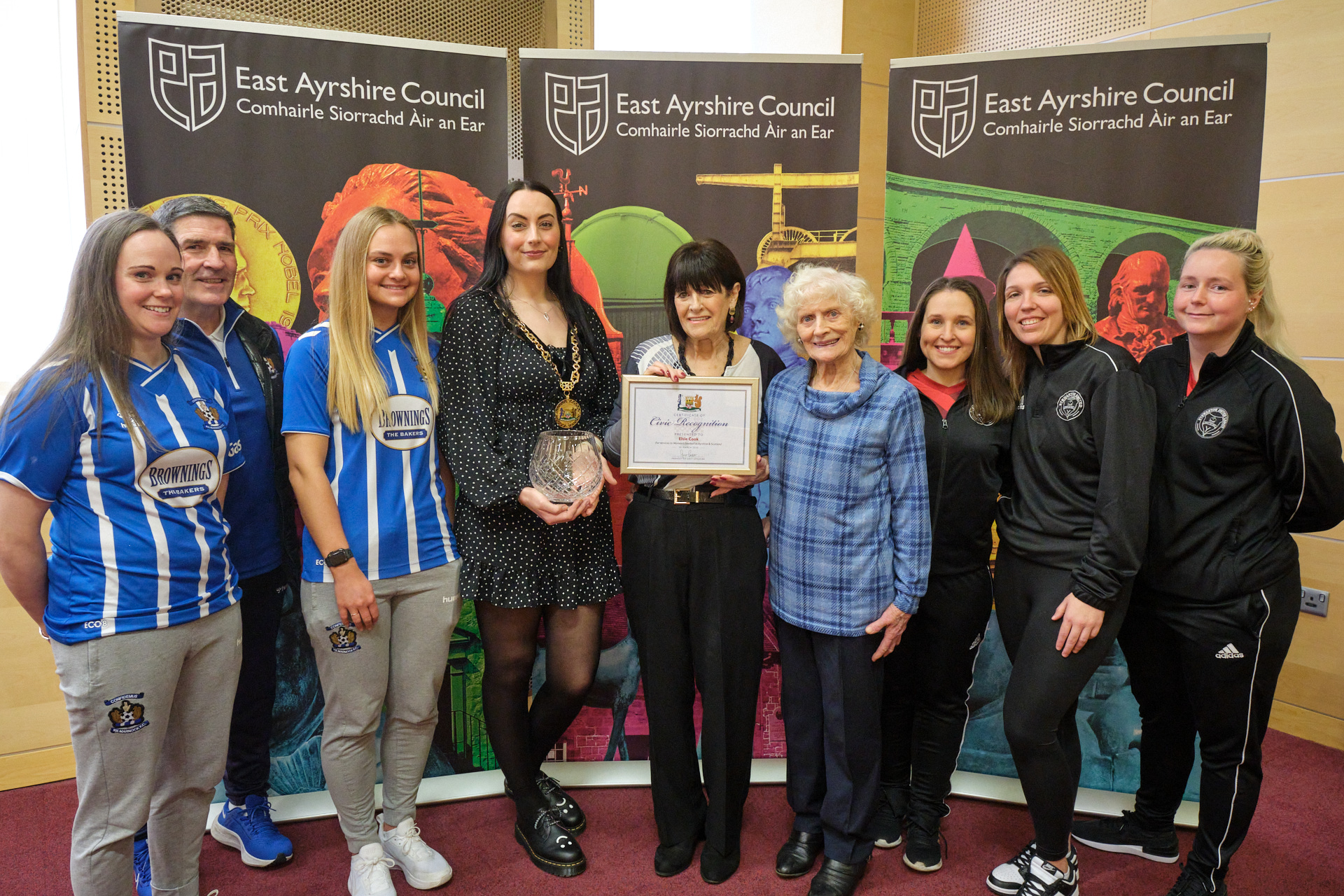 Elsie Cook recognised for contribution to women’s football - Kilmarnock FC